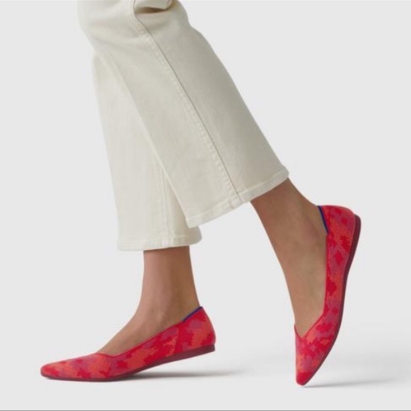 Rothy's | Shoes | Rothys Red Botanicamo Point Shoe | Poshmark